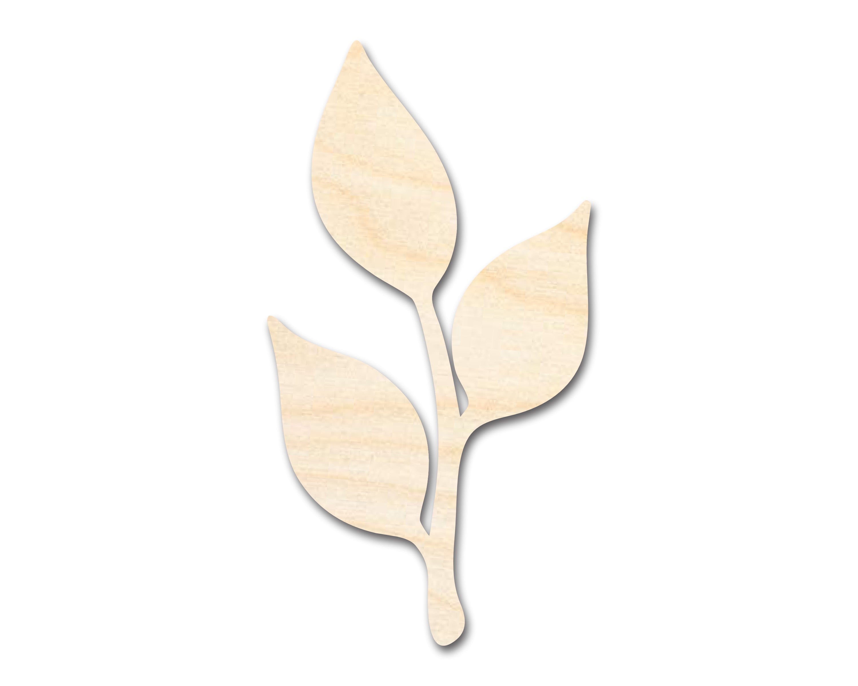 Unfinished Wood Stem and Leaf Shape - Plant Craft - up to 46" DIY ...