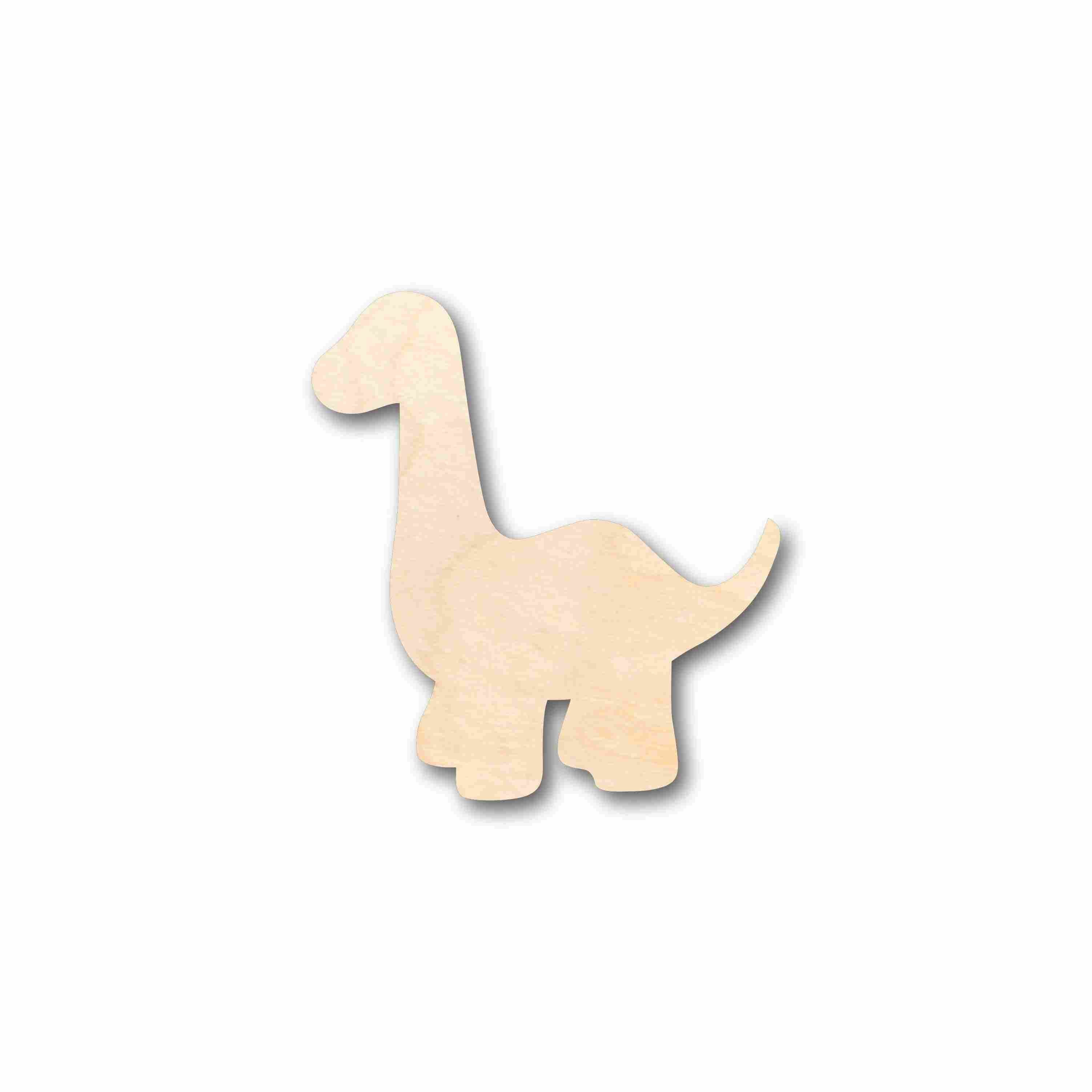 Unfinished Wood Baby Dinosaur Brontosaurus Silhouette - Craft- up to 4 ...