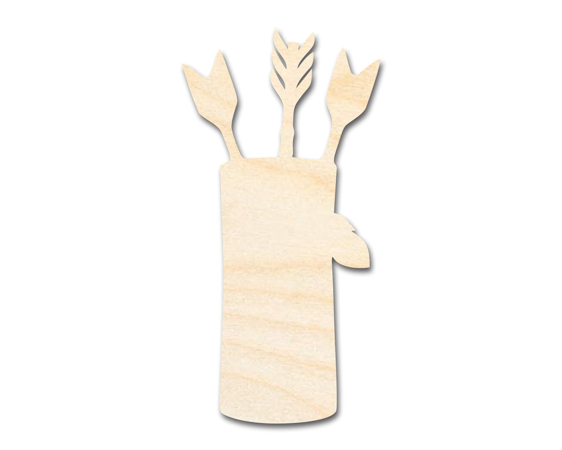 Unfinished Wood Arrow Quiver Shape | Craft Cutout | up to 46" DIY ...