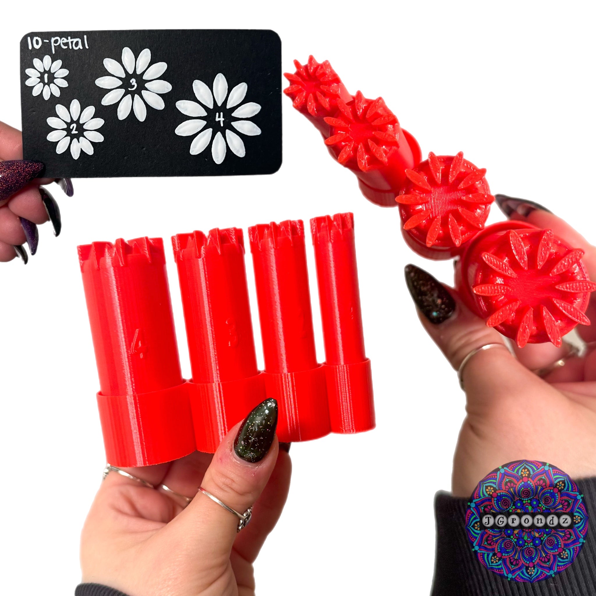 FLEX 10-Petal Flower – Jgrondz Dot Art