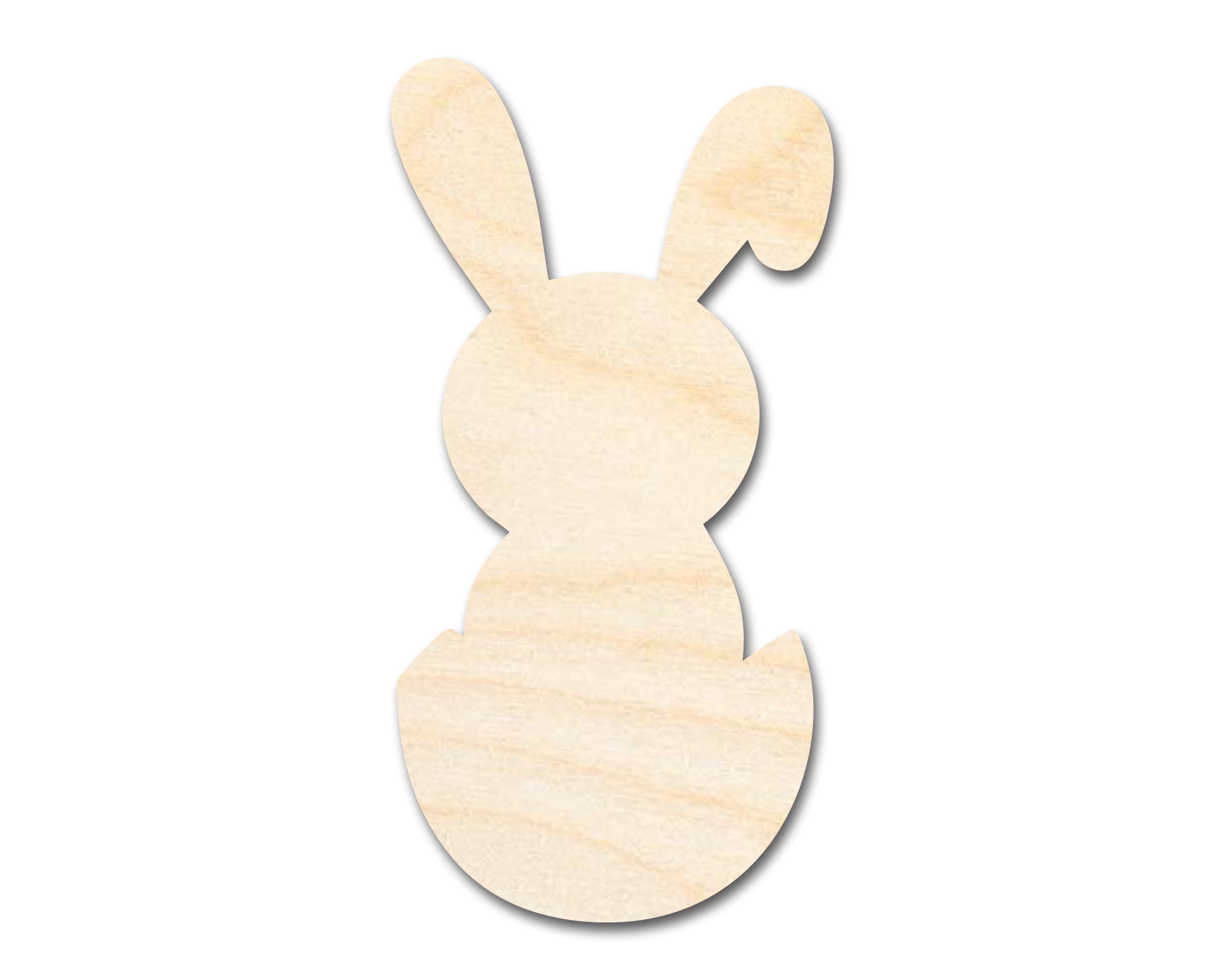 Unfinished Wood Cute Bunny Shape | DIY Craft Cutout | up to 46" DIY ...