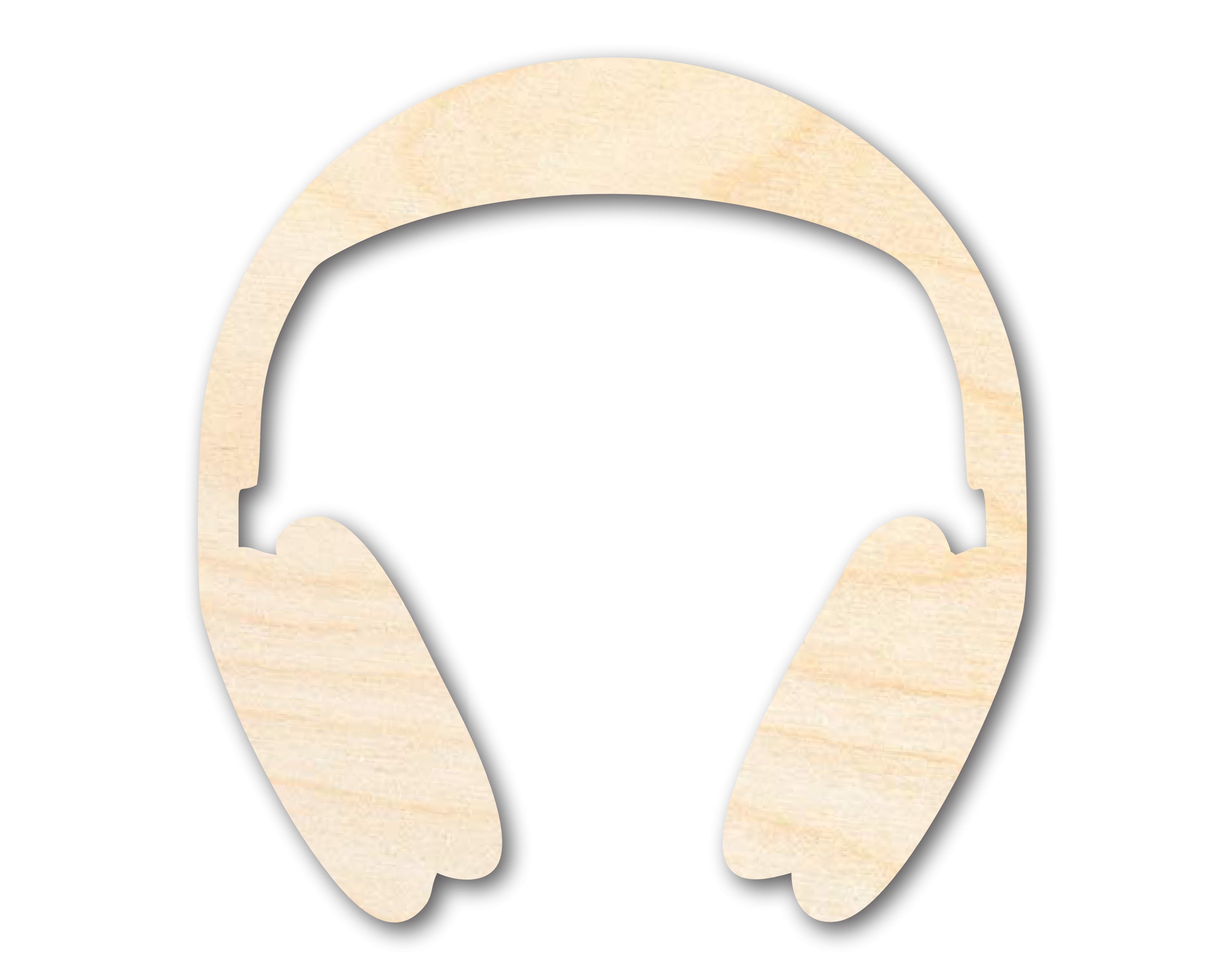 Unfinished Wood Headphones Shape | DIY Craft Cutout | up to 46" DIY ...