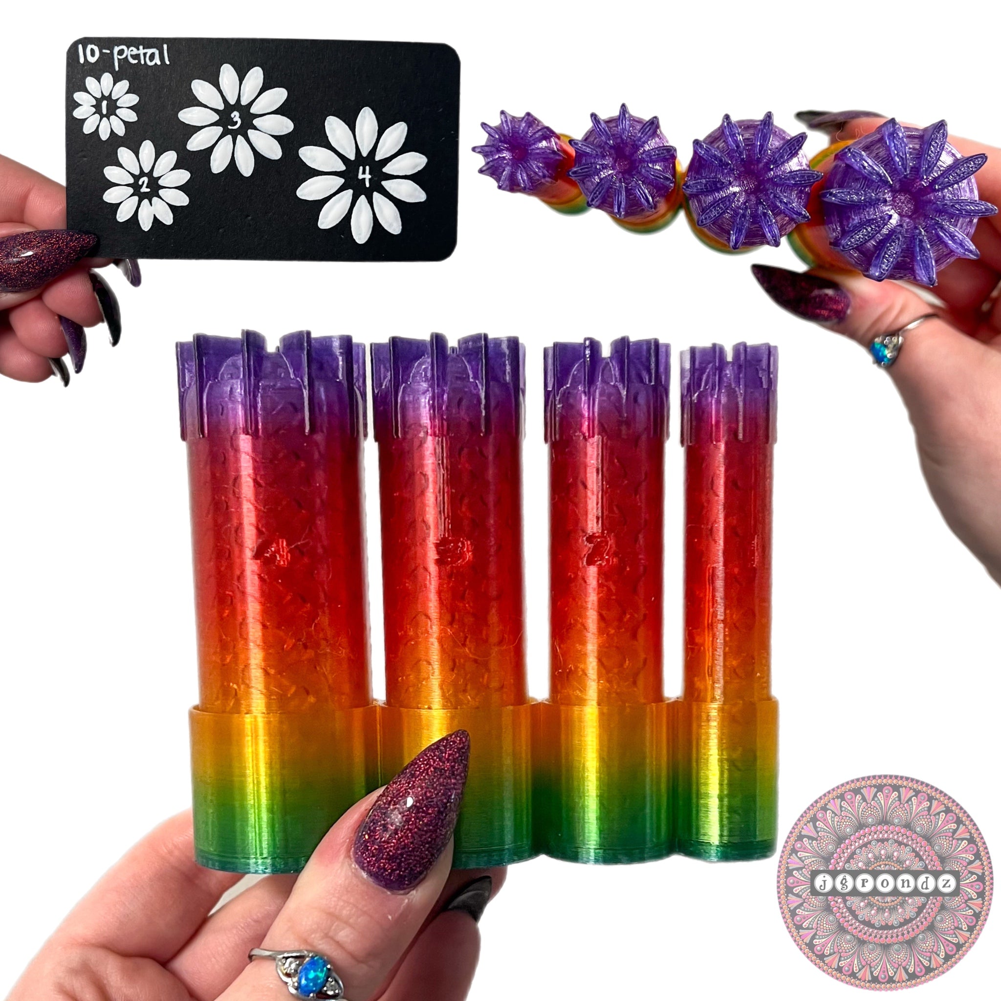10-Petal Flower Dotting Tools – Jgrondz Dot Art