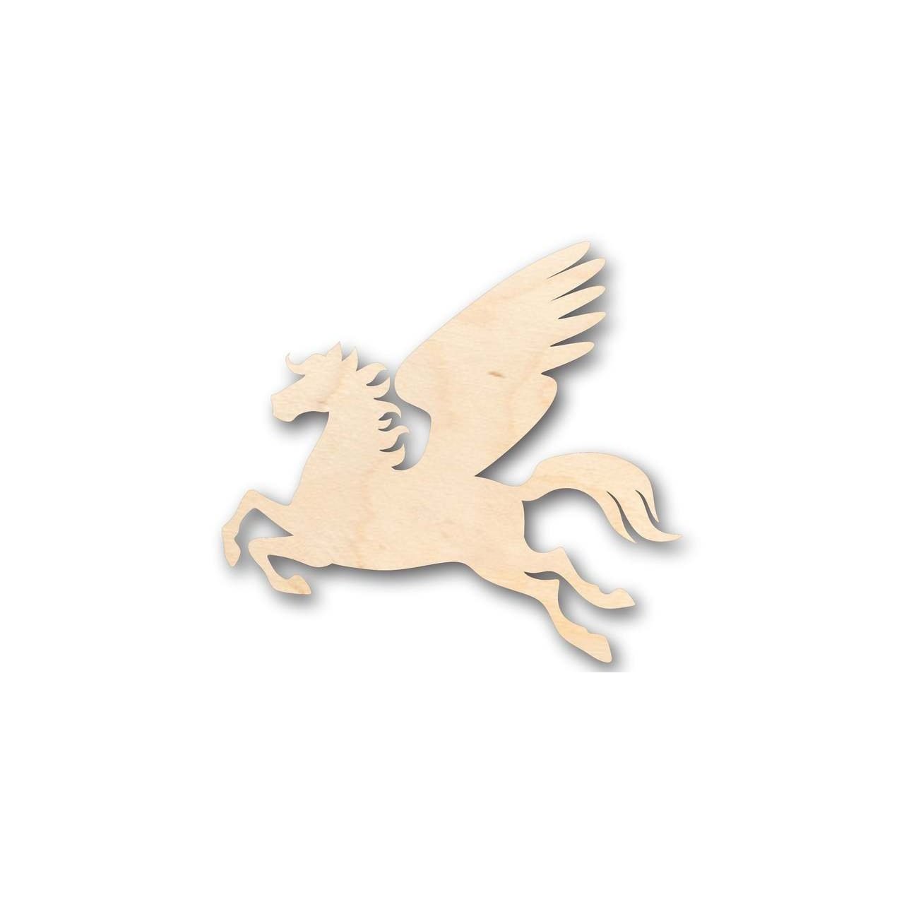 Unfinished Wood Pegasus Shape - Mythical - Beast - Craft - up to 46" D ...