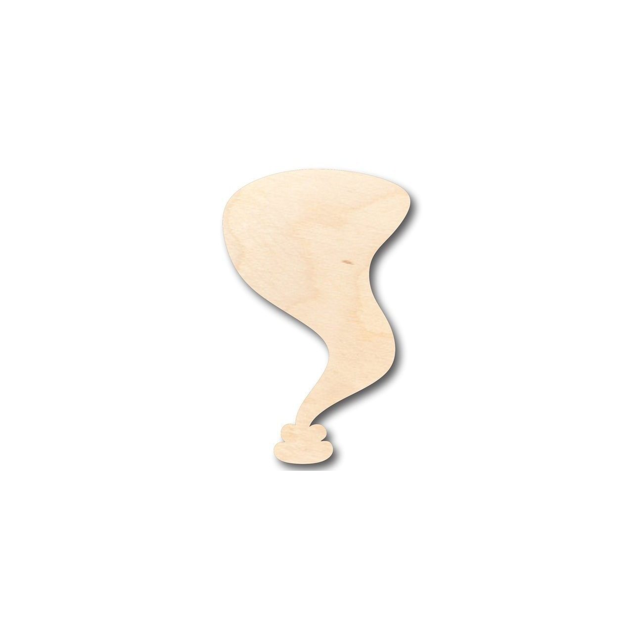 Unfinished Wood Tornado Cyclone Shape - Weather - Craft - up to 46" DI ...